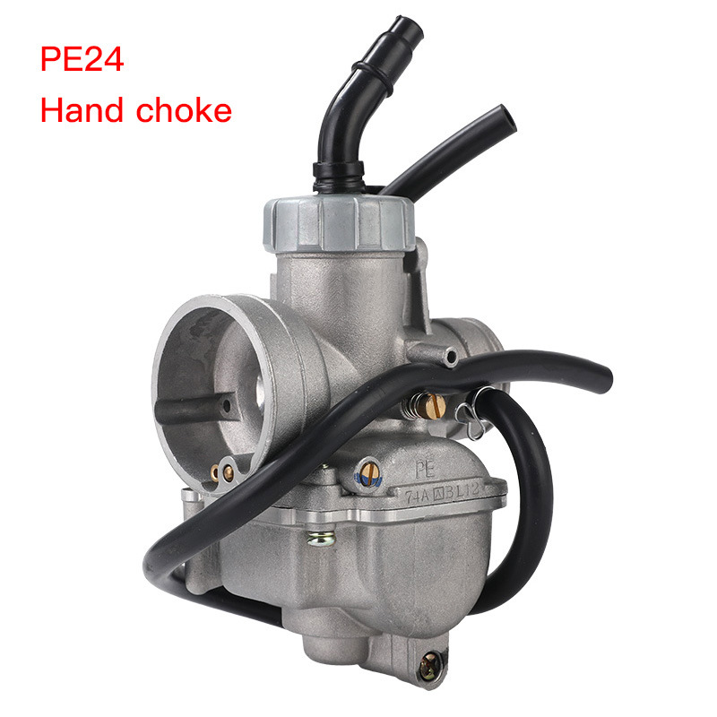 摩托车化油器通用改装京滨PE24 28手动拉线化油器鬼火福喜GY6巧格-阿里巴巴