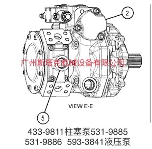 433-9811柱塞泵4339811 531-9885 531-9886 593-3841液压泵D6R2-阿里巴巴