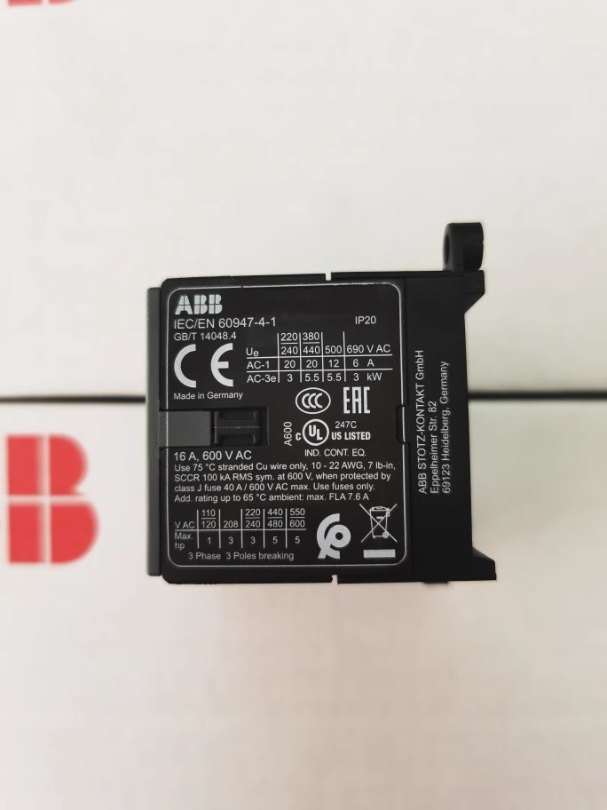 原装全新 ABB 接触器 IEC/EN 60947-4-1 宽脚24V110V220V380V议价-阿里巴巴