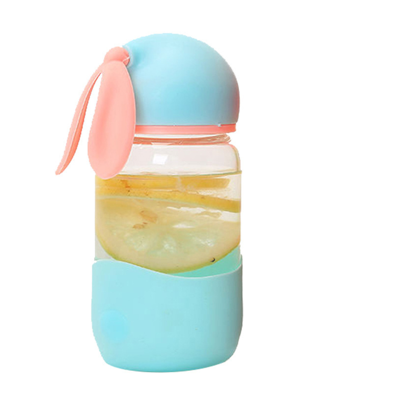 Creative Cute Rabbit Glass Women's Portable Student Water Cup Korean ...