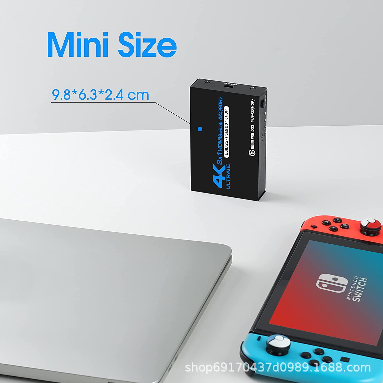 HDMI切换器3进1出 HDMI2.0切换器3X1HDMI SWITCH 4K60HZ HDC P2.2-阿里巴巴