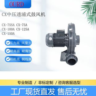 CX-100A 1.5KW 380V中压鼓风机 铝壳透浦式风机 助燃送风锅炉风机-阿里巴巴