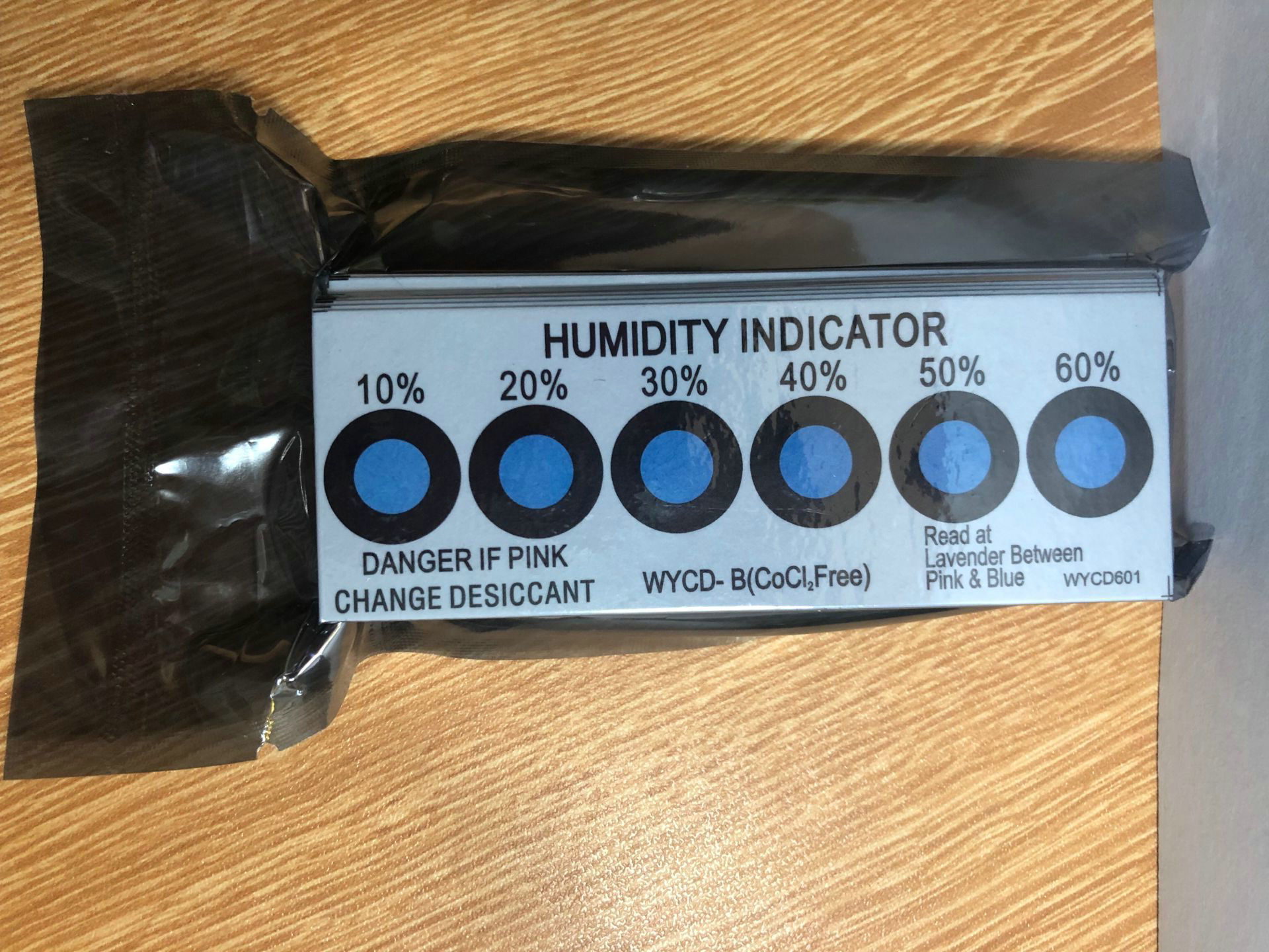 批发有钴湿度指示卡 PCB温湿度显示卡 10-60%蓝变红色六点湿度卡-阿里巴巴