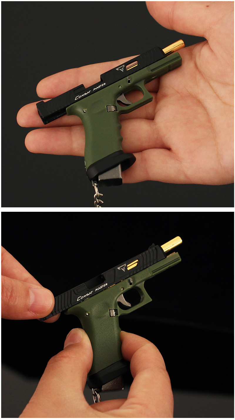 外贸迷你拆卸小枪模型1:3尼龙手抢半合金ttiG34格洛克钥匙扣挂件-阿里巴巴