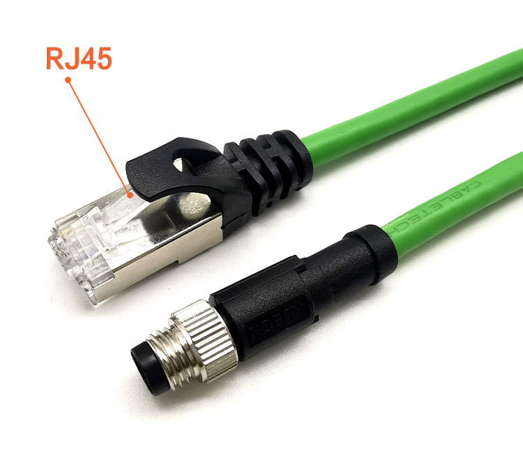 M8转RJ45 四芯M8连接器网线接头 倍福BECKHOFF ZK1090-3131-0002-阿里巴巴