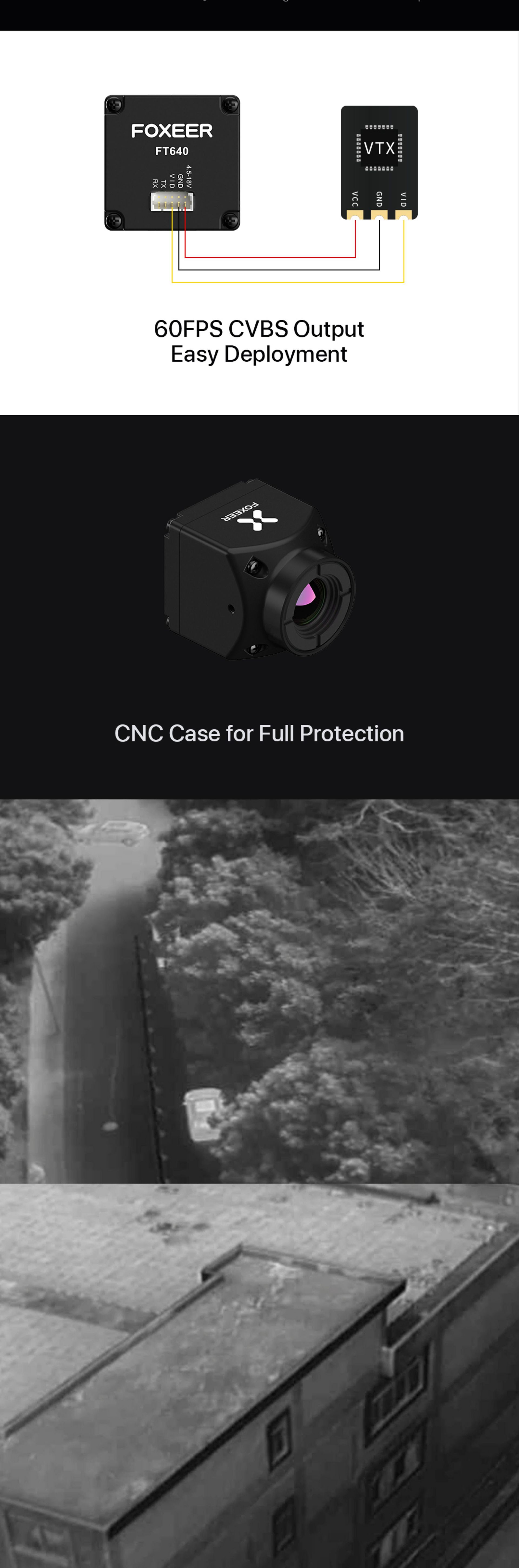 Foxeer FT640 热成像 摄像头 CVBS FPV 夜视 相机 38g 镜头9mm-阿里巴巴