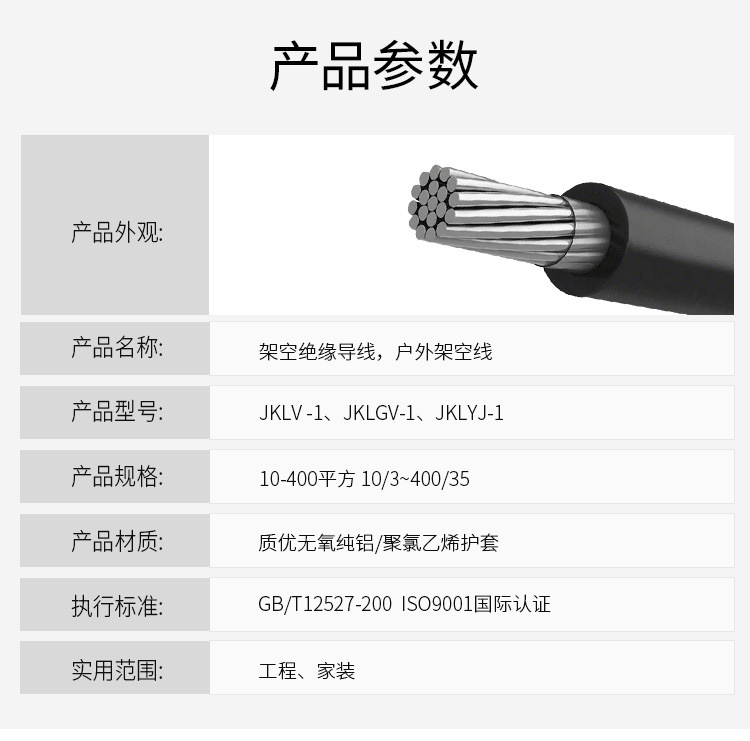 钢芯铝绞线架空绝缘导线电力铝包钢芯绞线JL/G1A-300/25/40裸铝线-阿里巴巴