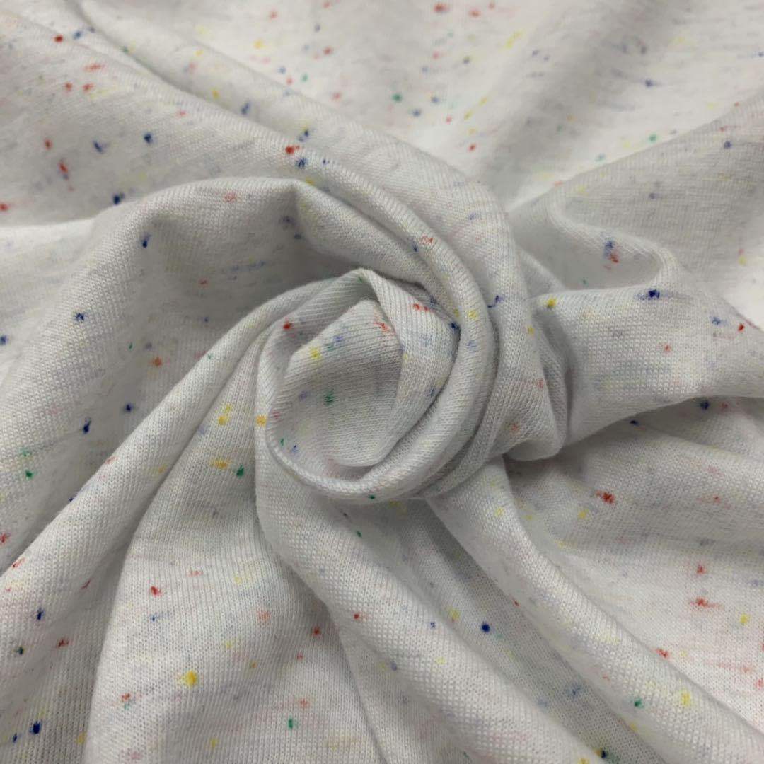 厂家供应春夏单面32SCVC彩点汗布 男女装T恤打底衫面料定 制-阿里巴巴