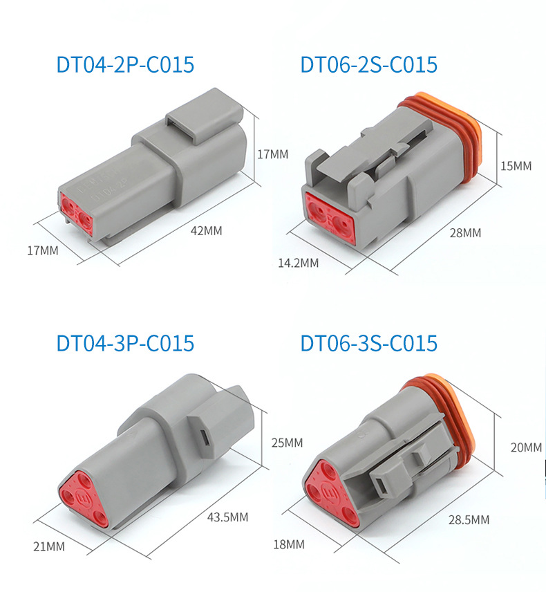 DT04-2P-C015德驰型汽车连接器2/3/4/6/8/12孔对插DT06-6S-C015-阿里巴巴