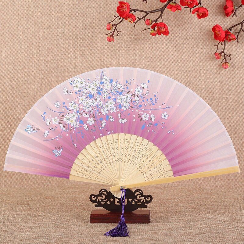 Chinese wind hanfu fairy princess folk dance folding fan women's ...