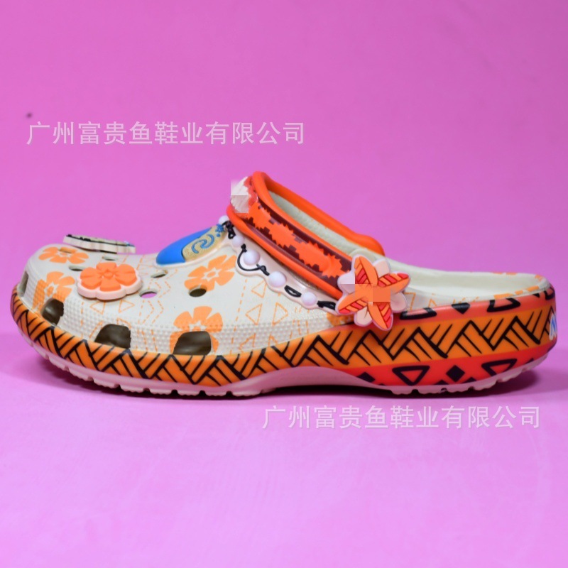 卡家海洋奇缘联名野人二代莫阿娜男女同款成人洞洞鞋沙滩鞋211195-阿里巴巴