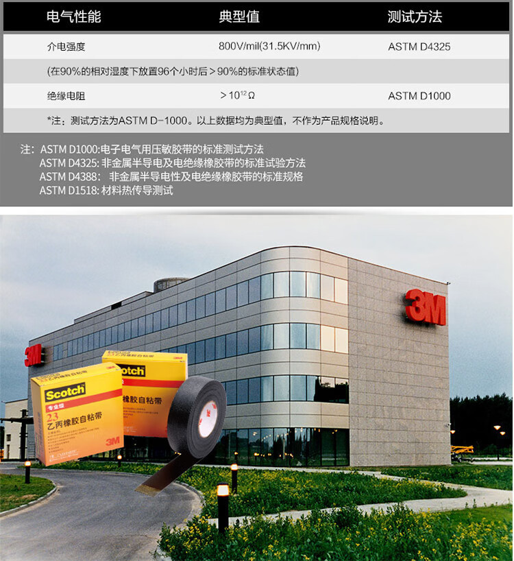 3M 23# 电工绝缘乙丙橡胶高压自粘带 防水 25mm×5m×0.76mm 单卷-阿里巴巴