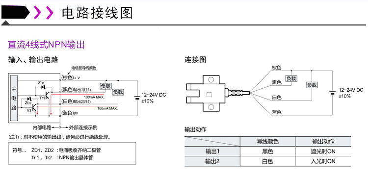 华怡丰槽型光电传感器LU672-5NA LU672-5PA四线常开常闭防水开关-阿里巴巴