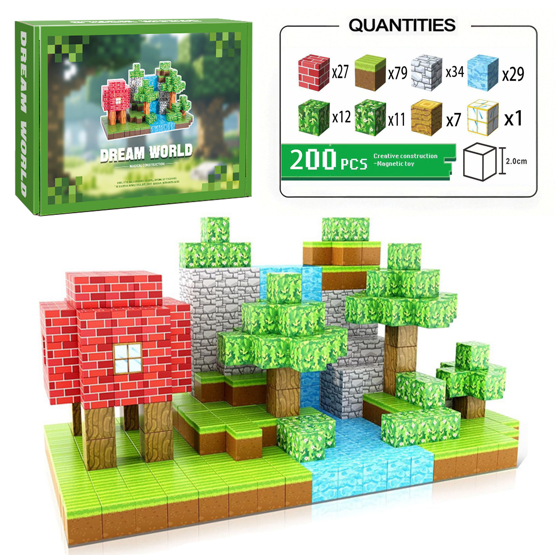 亚马逊跨境我的磁力世界方块积木磁铁全套周边吸铁石磁吸积木批发-阿里巴巴