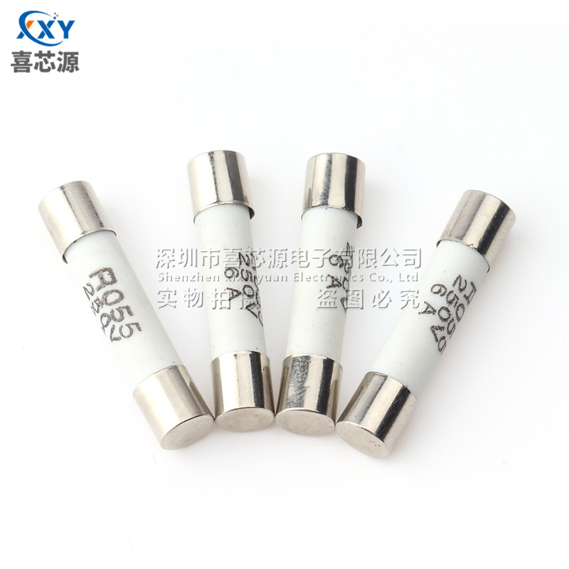 R055 陶瓷保险丝250V RO55 0.5A 1A 2A 3A 4A~16A 通用管状熔断器-阿里巴巴