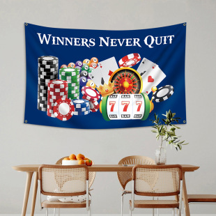 Winners Never Quit Funny Flags Meme Cool Tapestry 3x5-阿里巴巴