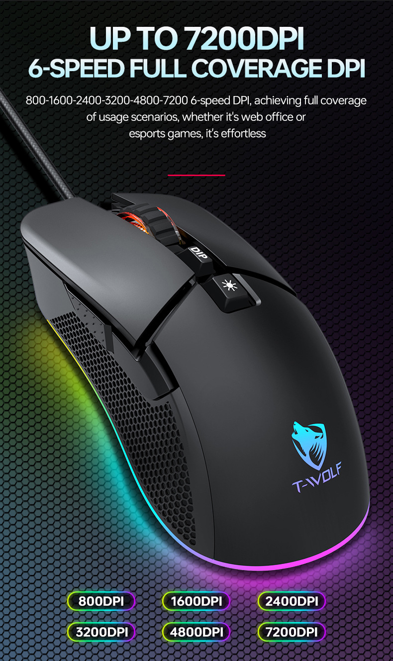 T-WOLF新款雷狼G590电竞游戏鼠标 RGB跑马灯机械有线鼠标现货源头-阿里巴巴