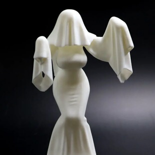 跨境新品ghost bride 万圣节幽灵新娘人物雕塑模型摆件3D打印摆件-阿里巴巴