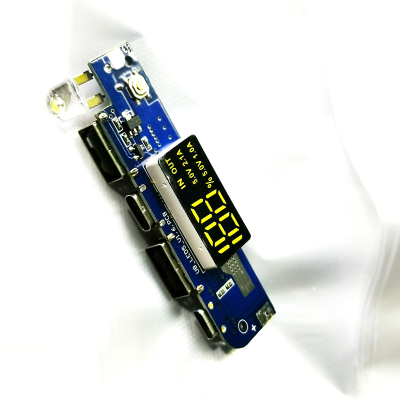 U8 mobile power mainboard dual USB charging treasure circuit board 3.7V ...