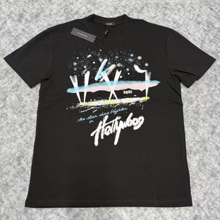 一件代发跨境货源潮牌短袖AMIRIT恤印花水洗做旧重磅纯棉打底衫男-阿里巴巴