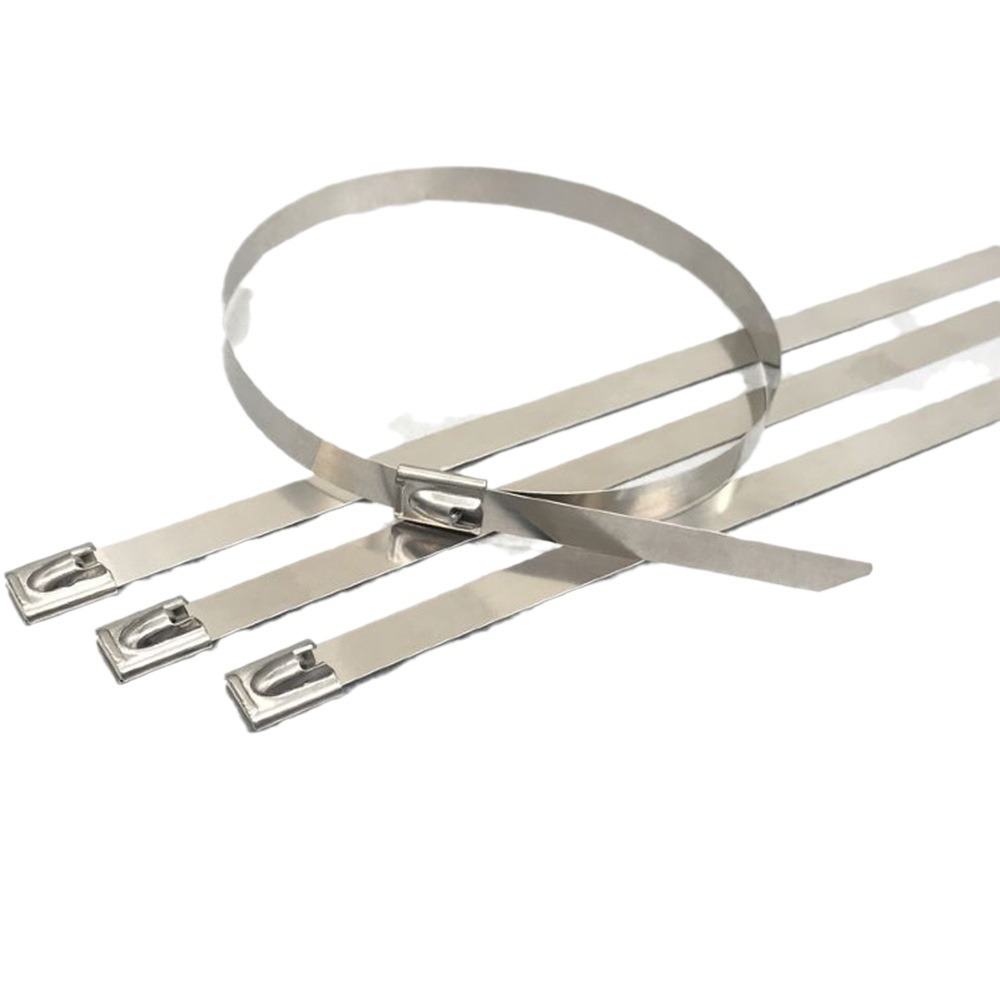 Factory spot supply stainless steel self-locking cable tie 201 metal ...