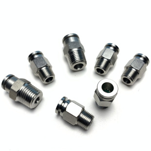 304不锈钢快插 NPT 不锈钢快插接头 SPC 1/4-NPT1/8,3/8-NPT1/4-阿里巴巴