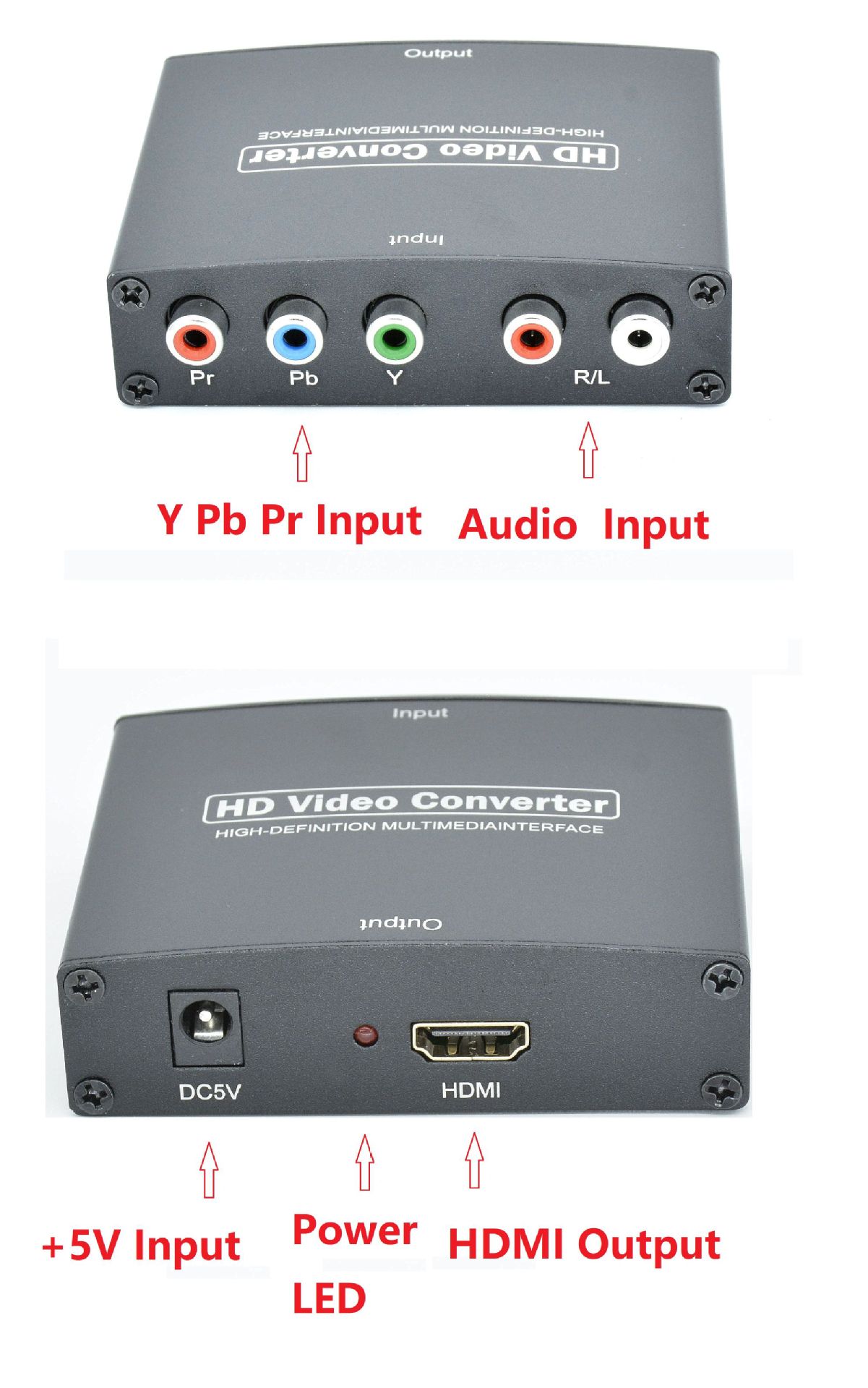 Ypbpr转HDMI色差转HDMI高清转换器 Ypbpr+L/RAudio TO HDMI-阿里巴巴