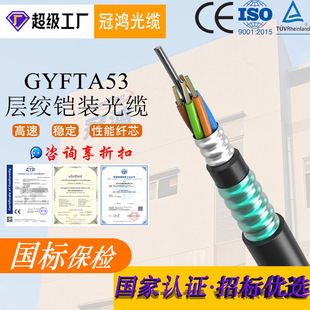 GYFTA53室外单模G652直埋铠装FRP增强光纤12芯24芯48芯光缆工厂-阿里巴巴