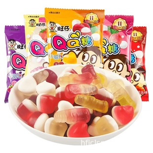 旺旺旺仔qq糖批发独立小包装水果味儿童零食8090怀旧糖果软糖-阿里巴巴