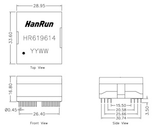 HR619614汉仁电子HanRun灰色黑色多位连体RJ45电话插座电源变压器-阿里巴巴