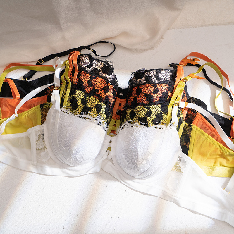 欧美性感内衣女小胸聚拢收副乳防下垂上托文胸豹纹蕾丝文胸套装-阿里巴巴