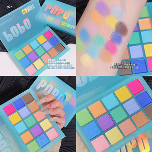 POPO CANDY 十五色马卡龙眼影盘 薄荷绿色糖果色Tiktok跨境眼影-阿里巴巴