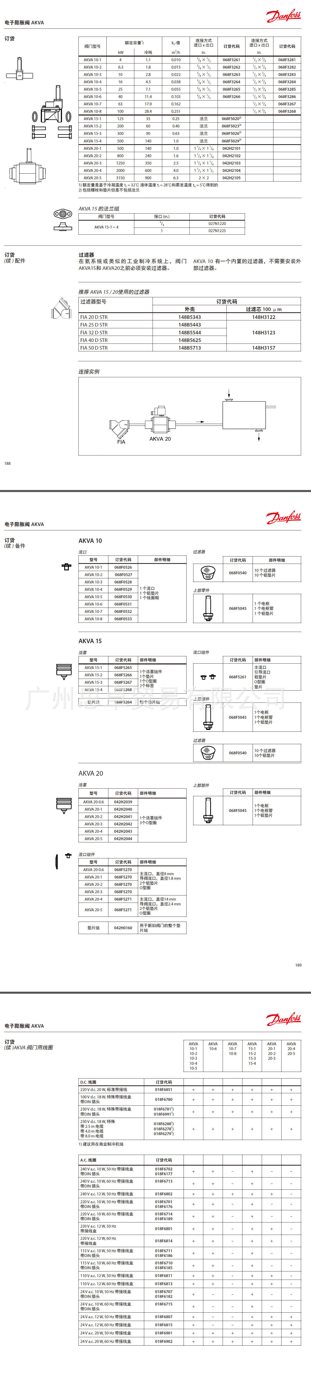 AKVA10 AKVA15 AKVA20 AKVA15 AKV15-4 AKV电子膨胀阀 DANFOSS-阿里巴巴