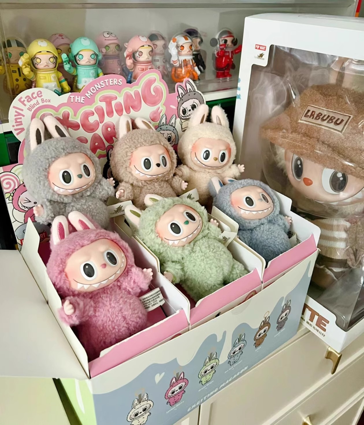POPMART泡泡玛特LABUBU拉布布心动马卡龙搪胶脸系列盲盒潮玩手办-阿里巴巴