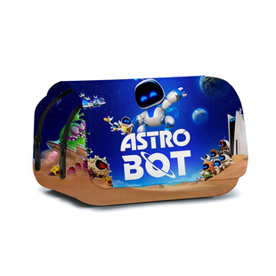 3D新品跨境宇宙机器人 astro bot 双层翻盖笔袋儿童文具印花-阿里巴巴