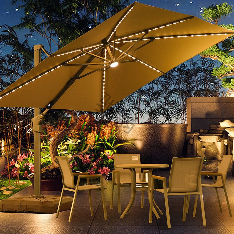 Yish Outdoor Parasol Rome Large Terrace Outdoor Sun Umbrella Courtyard ...