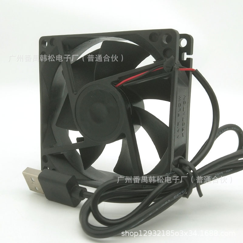 静音 12025 5V 12CM USB风扇机箱路由器散热风扇三档调速器-阿里巴巴