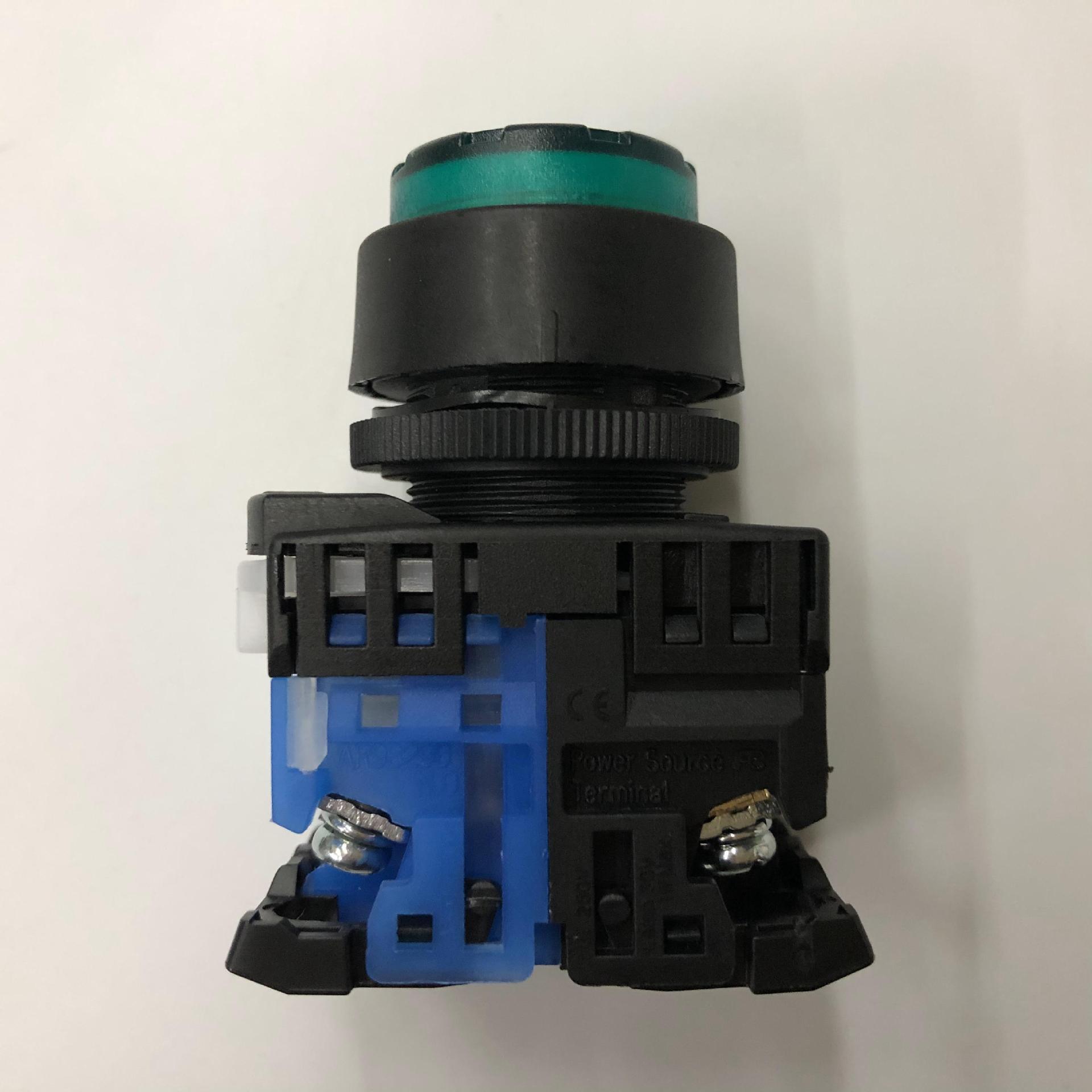 原装正品AR22EOL-10E3G 24V 1常开 富士凸头绿色带灯按钮-阿里巴巴