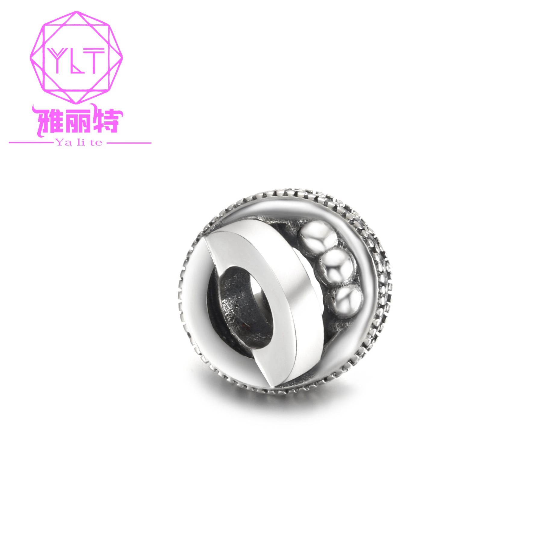雅丽特 潘家s925 银珠子 徽标、Pavé密镶、珠饰三合一792317C01-阿里巴巴