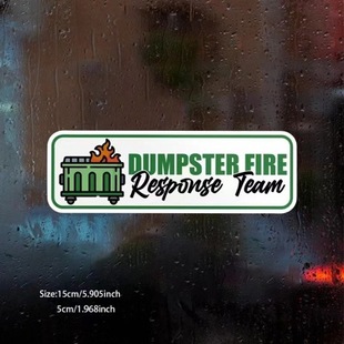 跨境 Dumpster Fire Day Count Sticker垃圾箱火灾天数计数贴纸-阿里巴巴