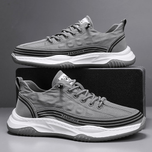 秋季款鳄鱼纹帆布鞋休闲潮流运动男鞋四季款雨伞布时尚潮鞋W9113-阿里巴巴