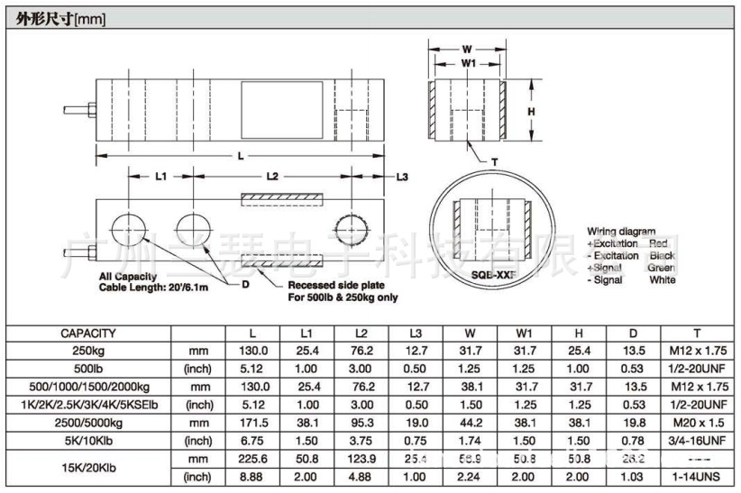 世铨称重传感器SQB-1T,SQB-1.1T,SQB-1.5T美国vishay celtron现货-阿里巴巴