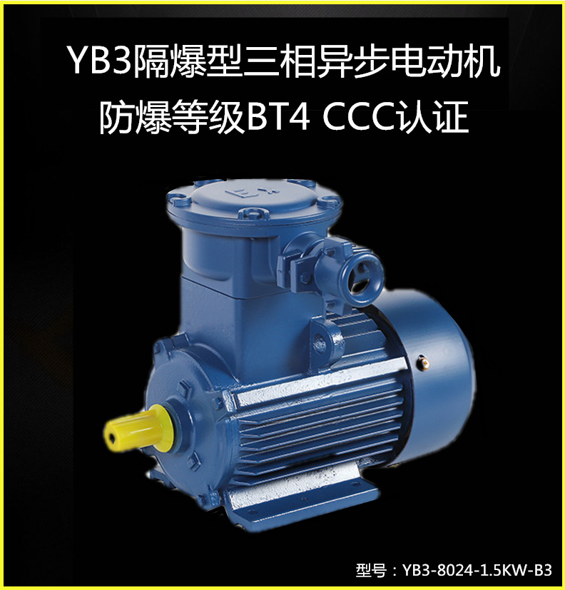 厂家直销 YB3 隔爆型三相异步电动机 防爆电机 YB3 100L1-4 2.2KW-阿里巴巴