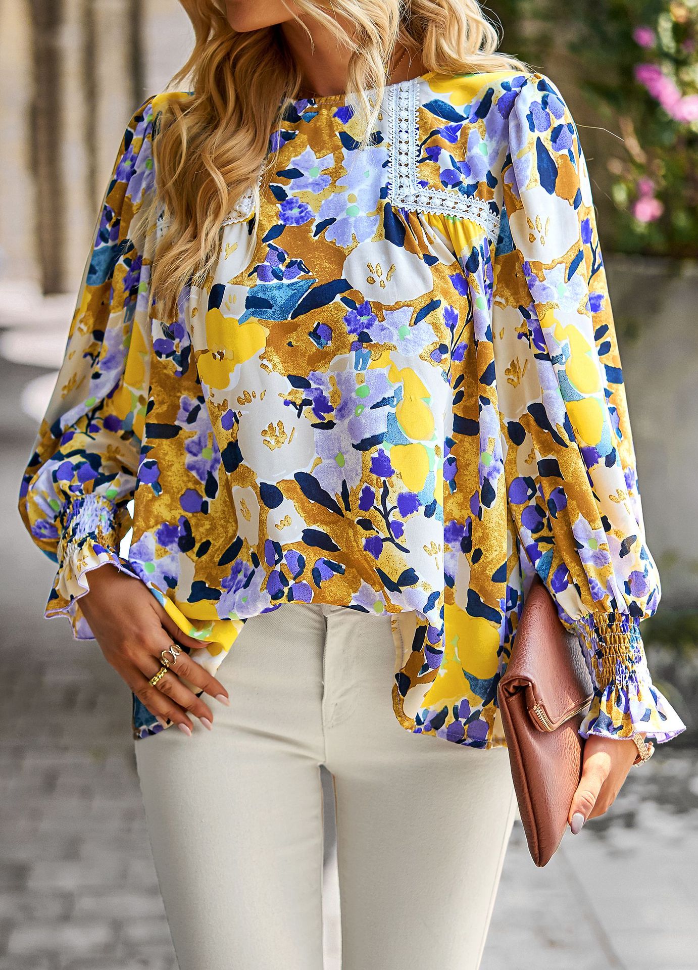 Women's Floral Print Casual Blouses