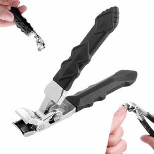 Outfany Nail Clipper弯头指甲刀不锈钢长手柄指甲剪修甲钳套装-阿里巴巴