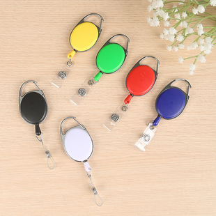 伸缩钥匙扣 创意易拉扣 钥匙环 防丢防盗钢丝绳扣 户外登山扣挂件-阿里巴巴