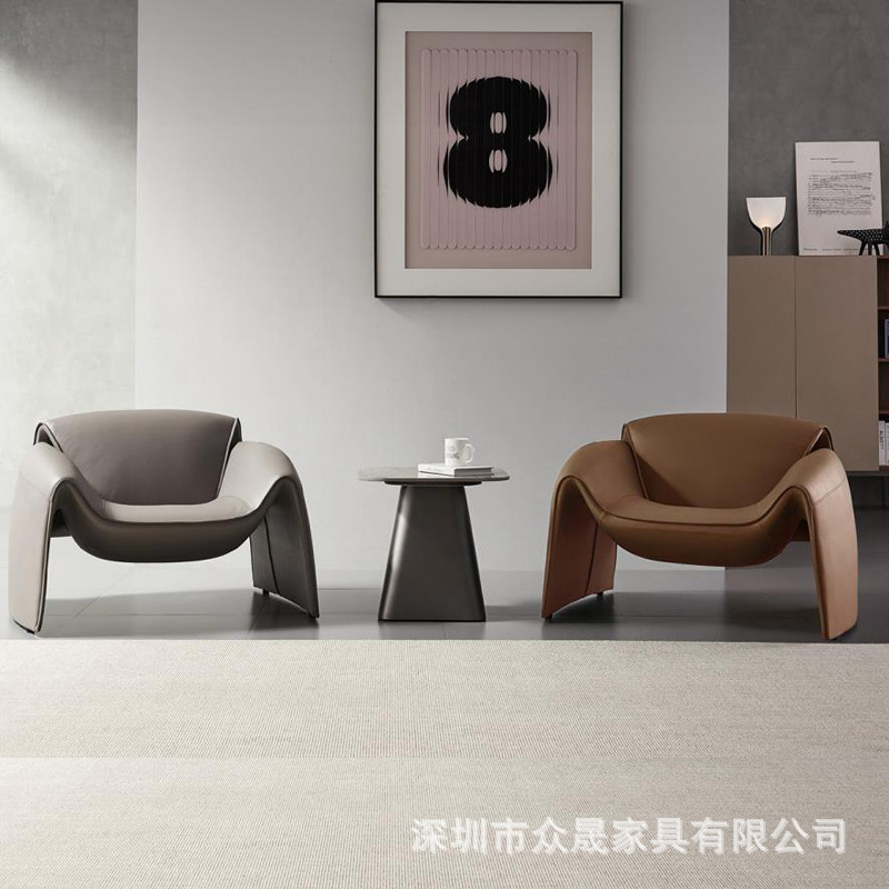 螃蟹沙发椅布面休闲椅商务洽谈接待椅酒店等候咖啡椅子单人扶手椅-阿里巴巴