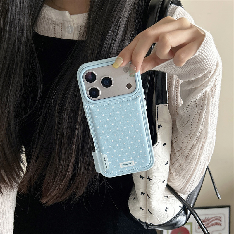 ins皮纹波点纯色iPhone17Promax手机壳 适用苹果16简约防摔保护套-阿里巴巴