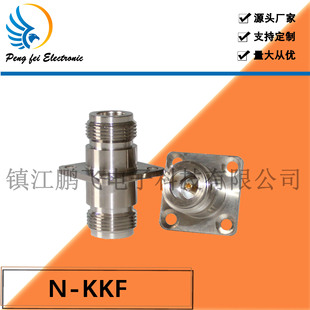 射频转接器N-KKF N型母头双通法兰方板N-50KKF 25*25方板 转接头-阿里巴巴