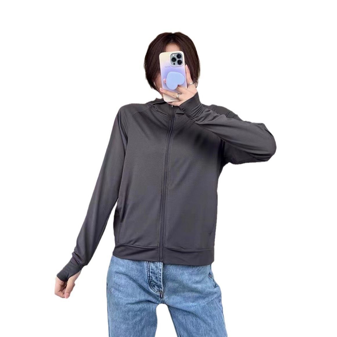 Shopkeepers recommend 2023 spring and summer anti-ultraviolet zipper ...